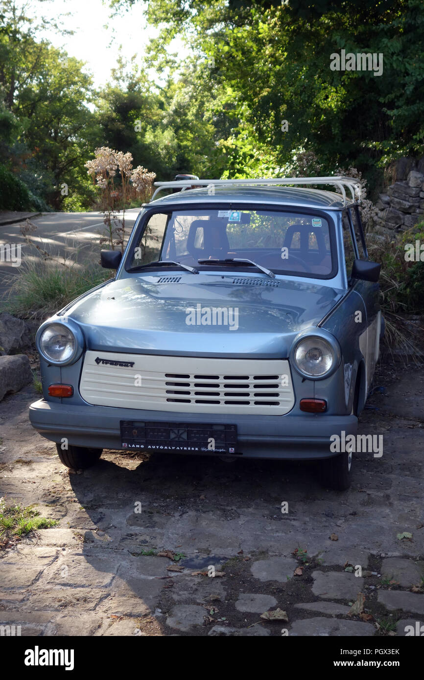 Front View of The Trabant estate car was produced from 1957 to 1990 by ...