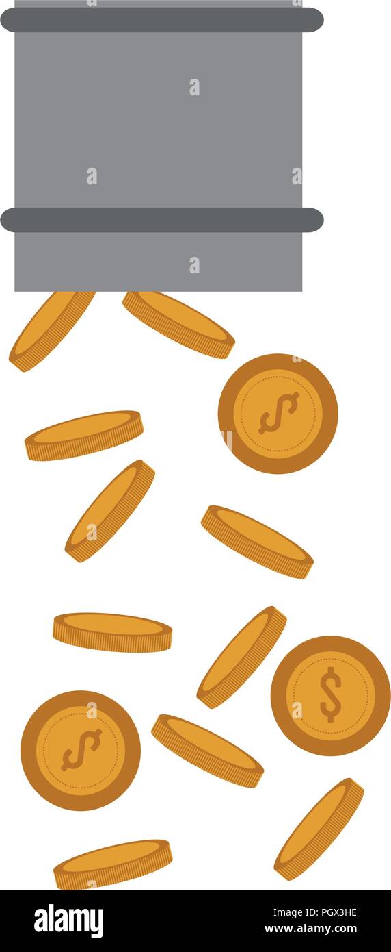 Dropping coins Stock Vector Images - Alamy