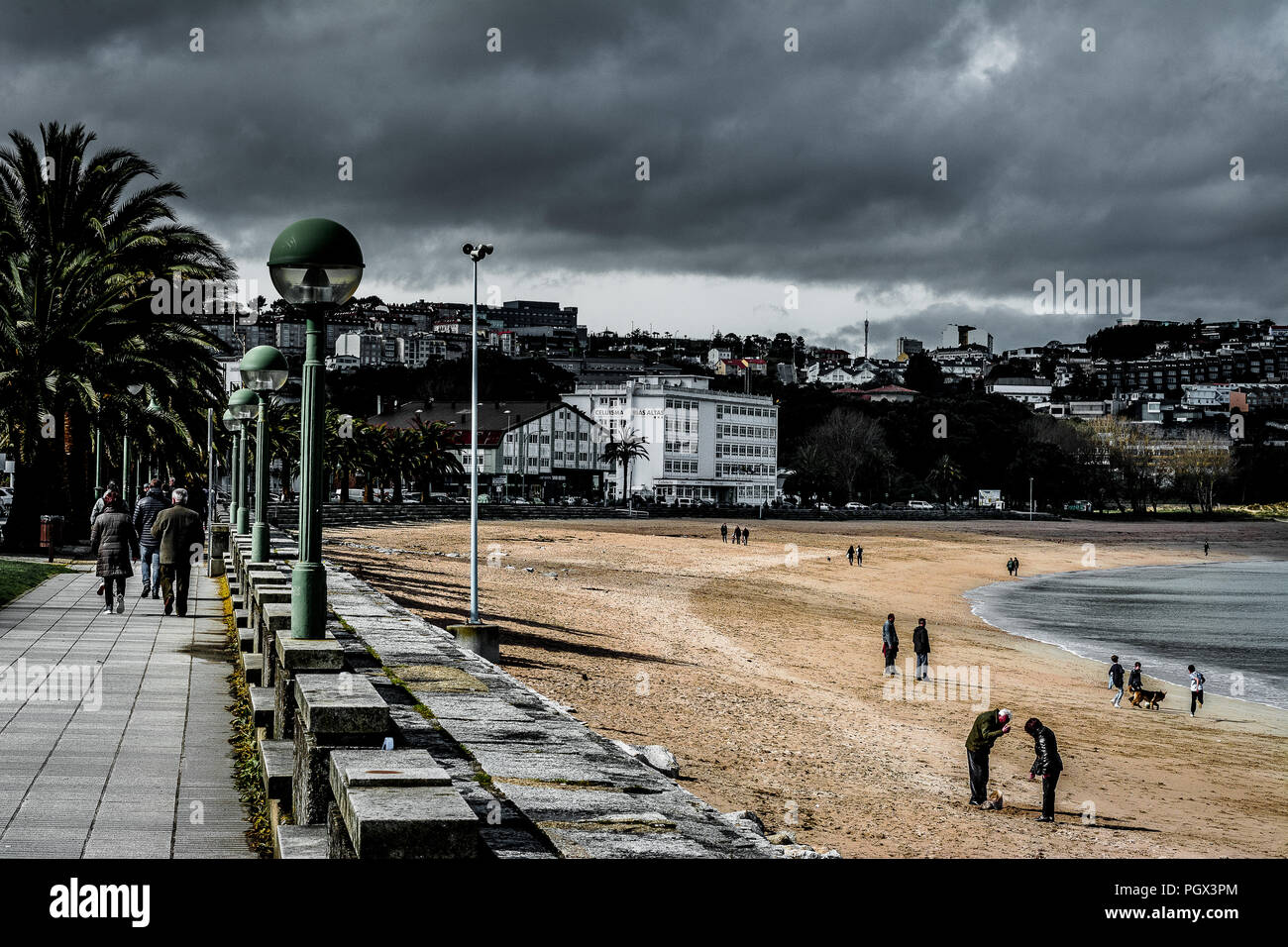La coruna beach hi-res stock photography and images - Alamy