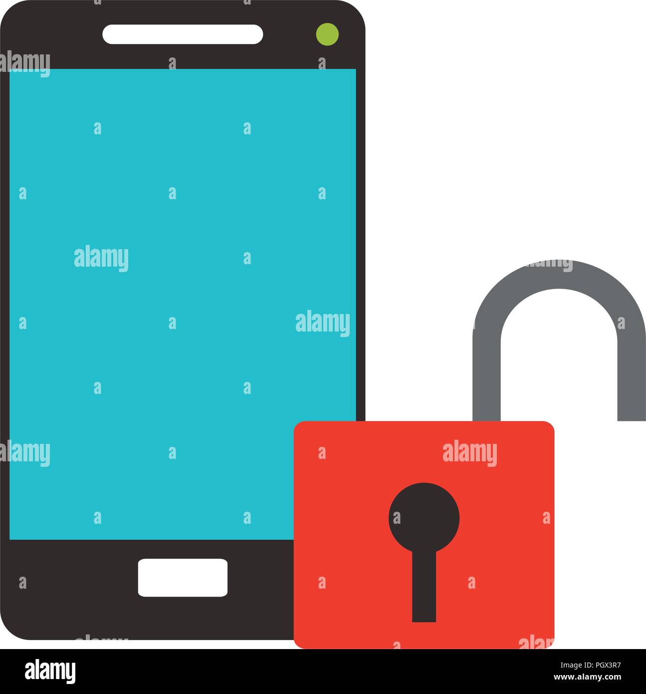 Smartphone unlocked security Stock Vector Image & Art - Alamy