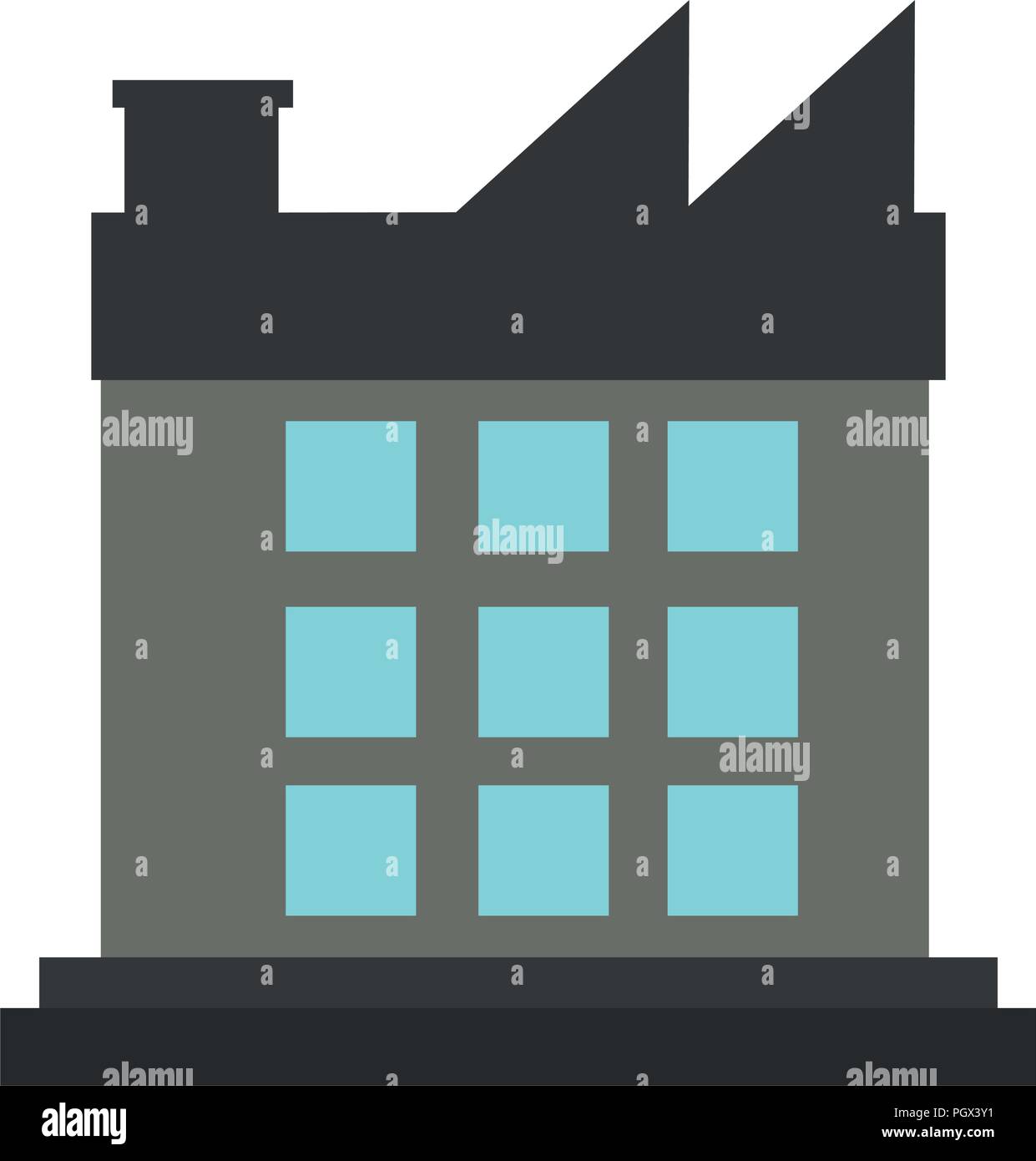 Factory building symbol Stock Vector Image & Art - Alamy