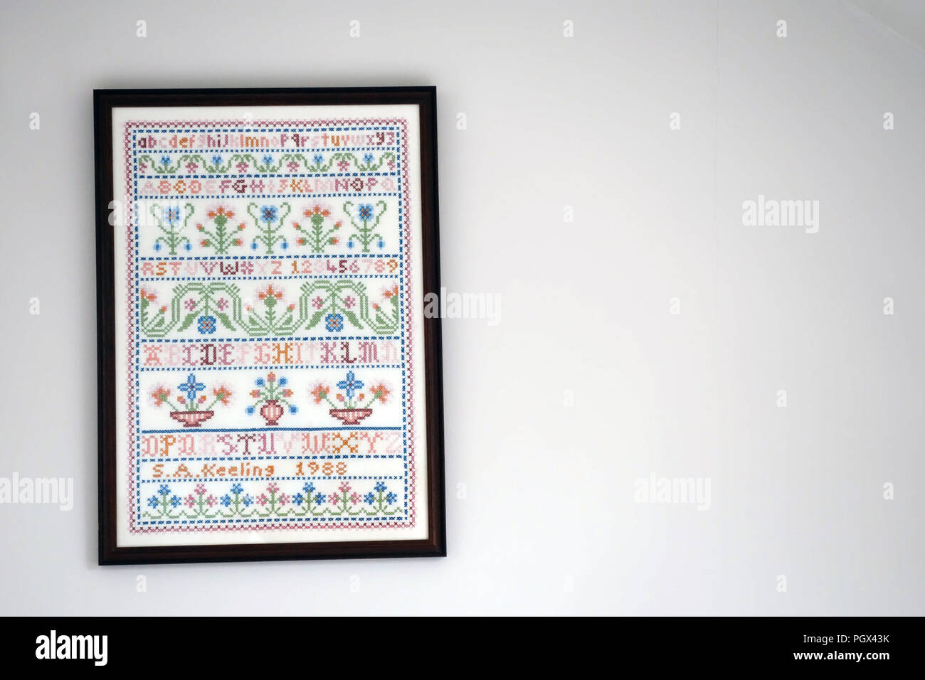 Antique needlework sample hi-res stock photography and images - Alamy