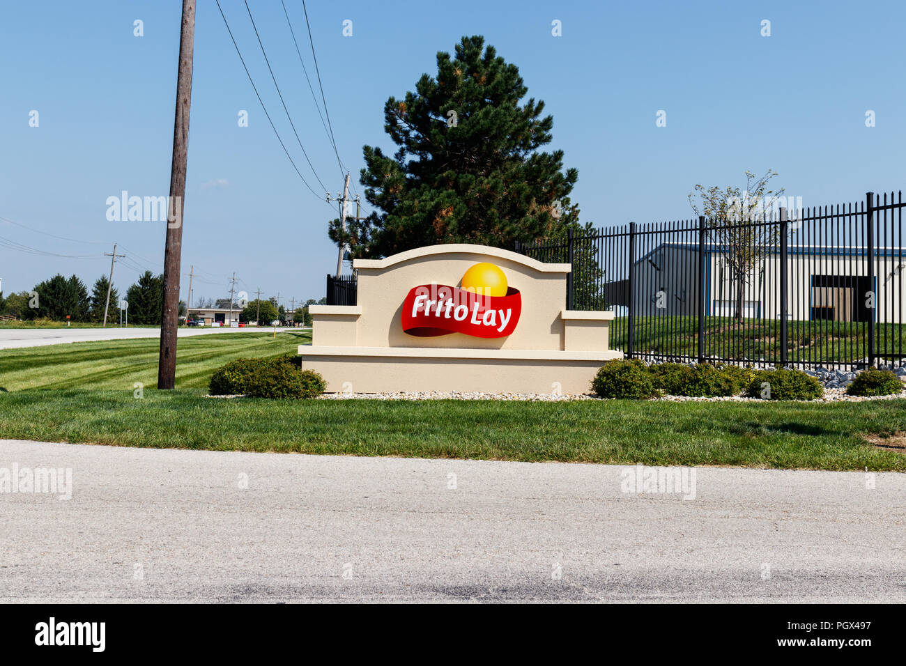 Frankfort - Circa August 2018: Frito-Lay snack food plant. Frito-Lay is ...