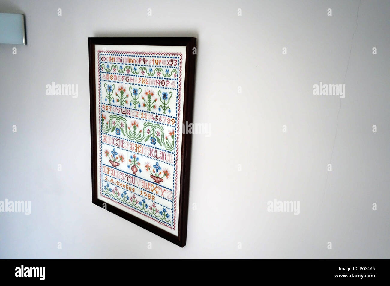 Antique needlework sample hi-res stock photography and images - Alamy