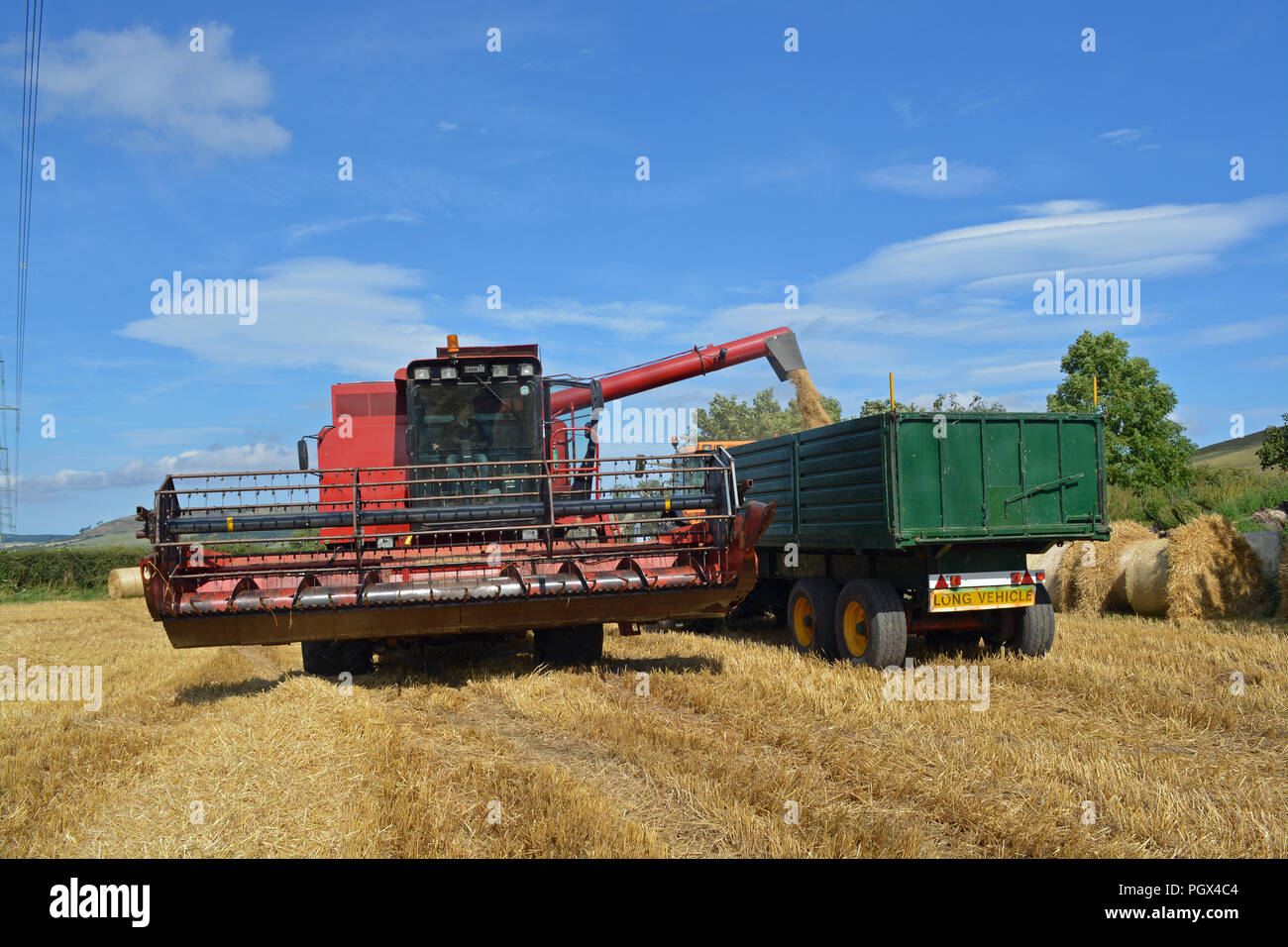 Case International 1660 Combine Harvester Stock Photo - Alamy