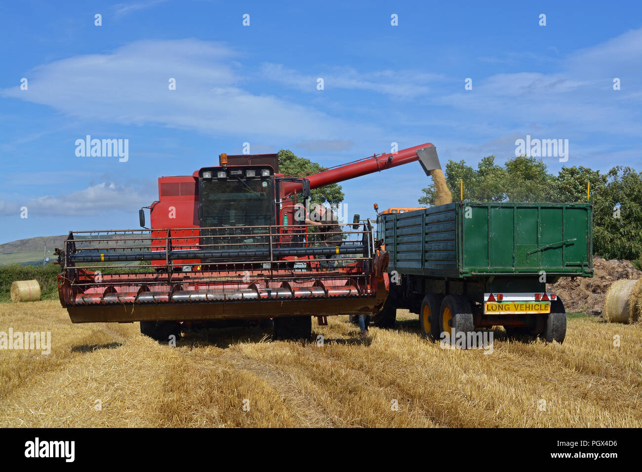Case International 1660 Combine Harvester Stock Photo - Alamy