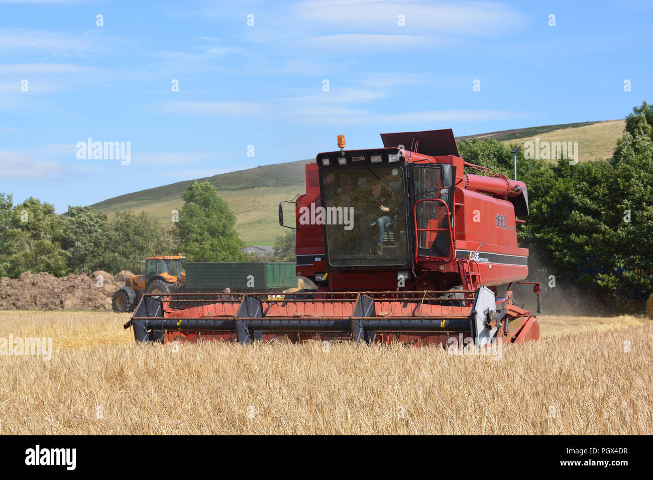 Case International 1660 Combine Harvester Stock Photo - Alamy