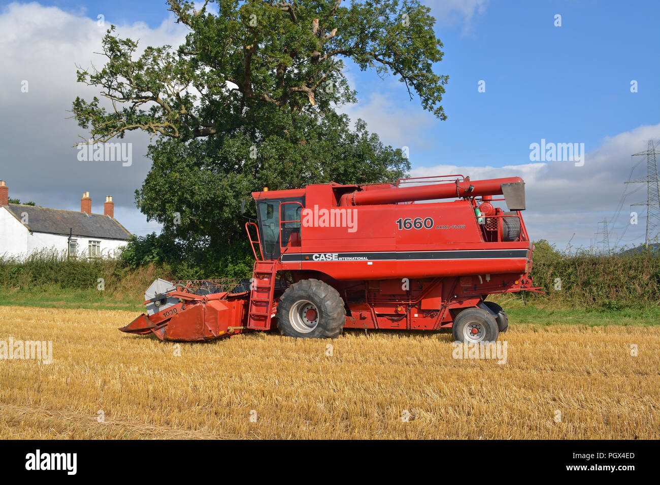 Case International 1660 Combine Harvester Stock Photo - Alamy