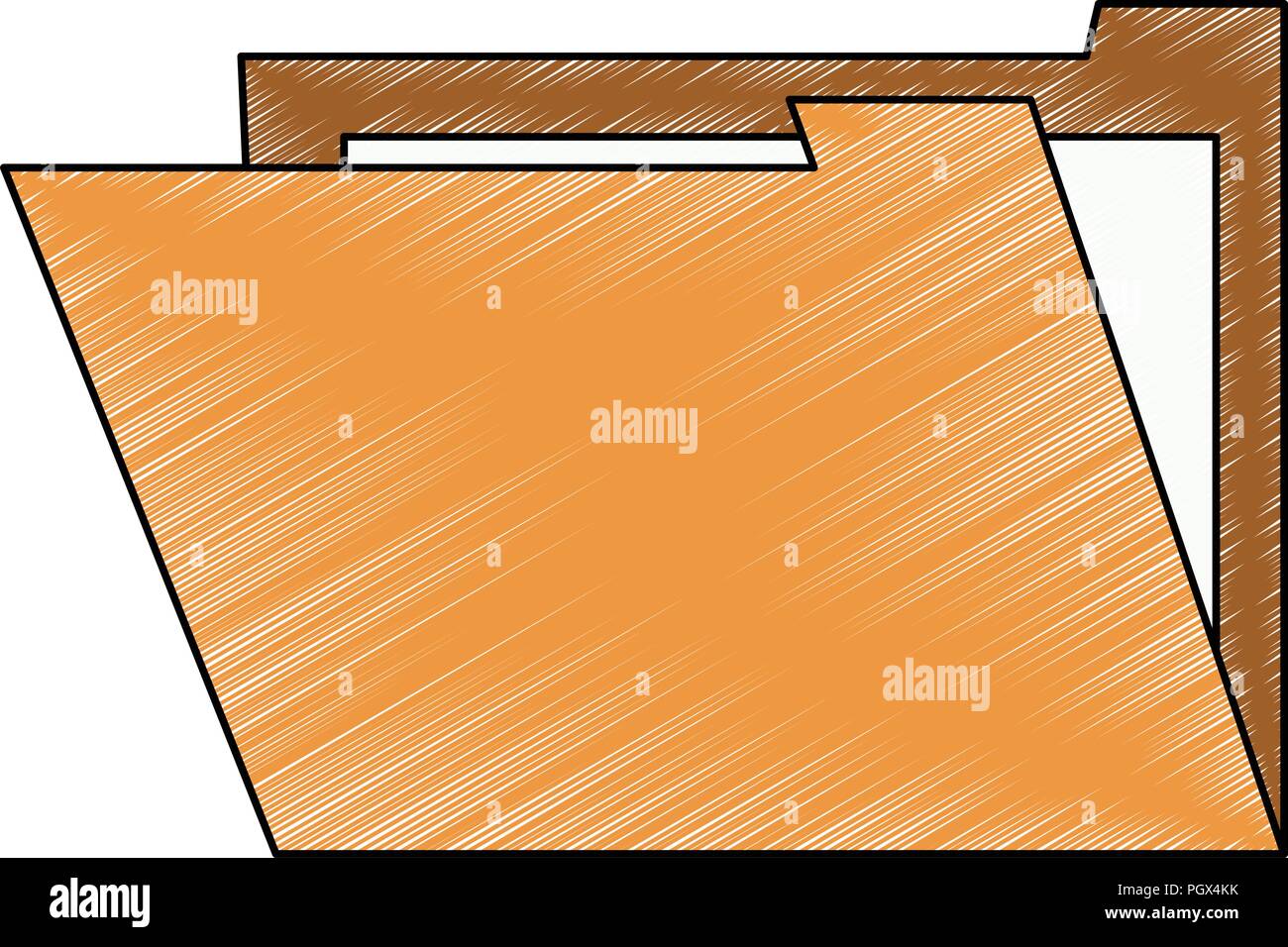 Folder open symbol scribble Stock Vector Image & Art - Alamy
