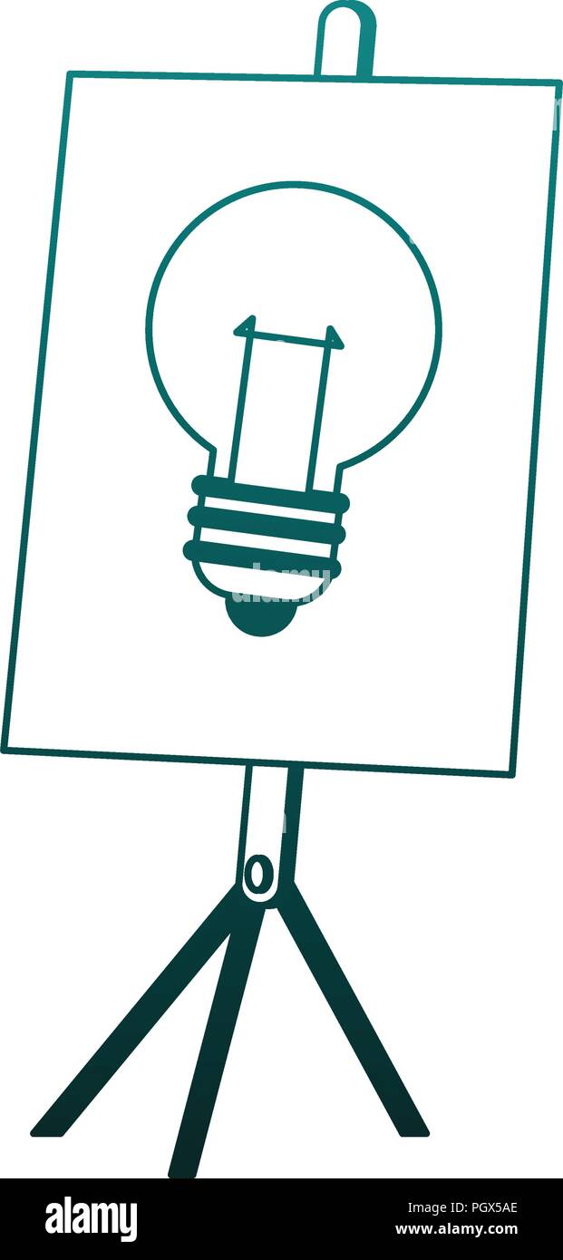 Bulb big idea on whiteboard blue lines Stock Vector Image & Art - Alamy