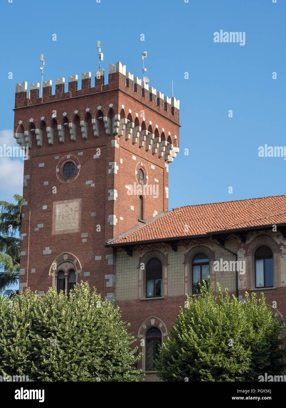 Rho, Milan, Lombardy, Italy: the historic palace hosting the town hall ...