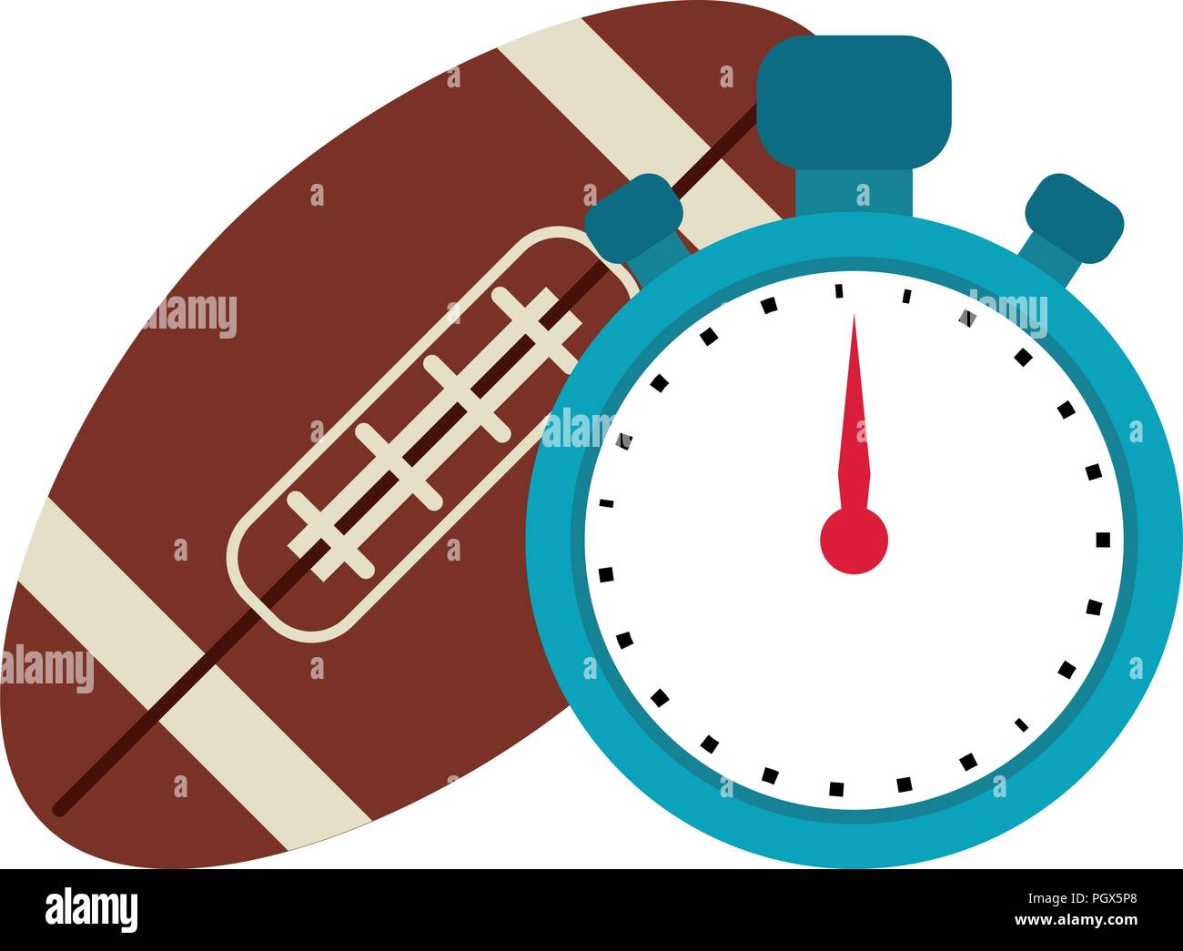 Football ball and timer Stock Vector Image & Art - Alamy