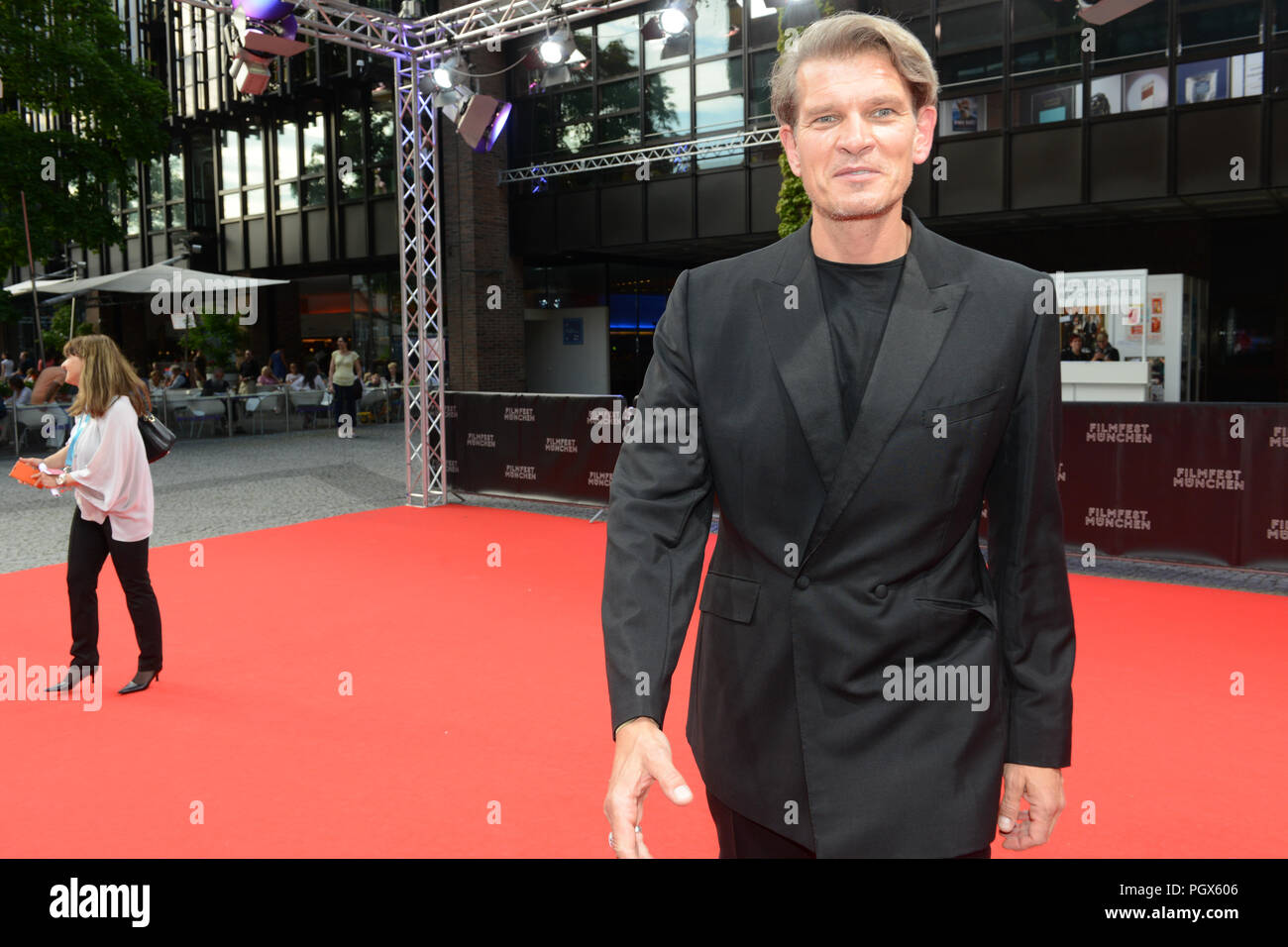 Actor Götz Otto seen on the red carpet at Filmfest München 2015 Stock ...