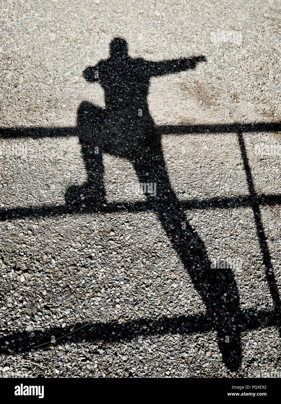 Silhouette balancing rocks hi-res stock photography and images - Alamy
