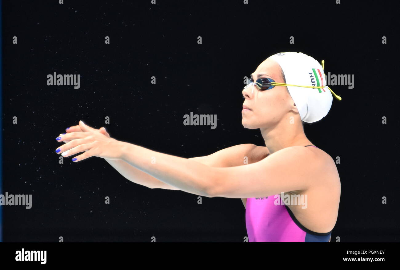 Budapest, Hungary - Jul 26, 2017. Competitive swimmer JOO Sara (HUN ...
