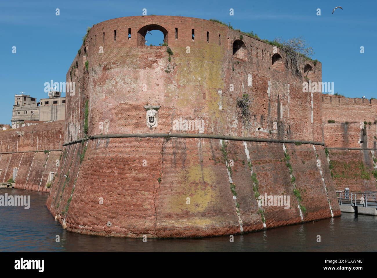 Fortezza nuova. Renaissance fortress inside the city port Stock Photo ...
