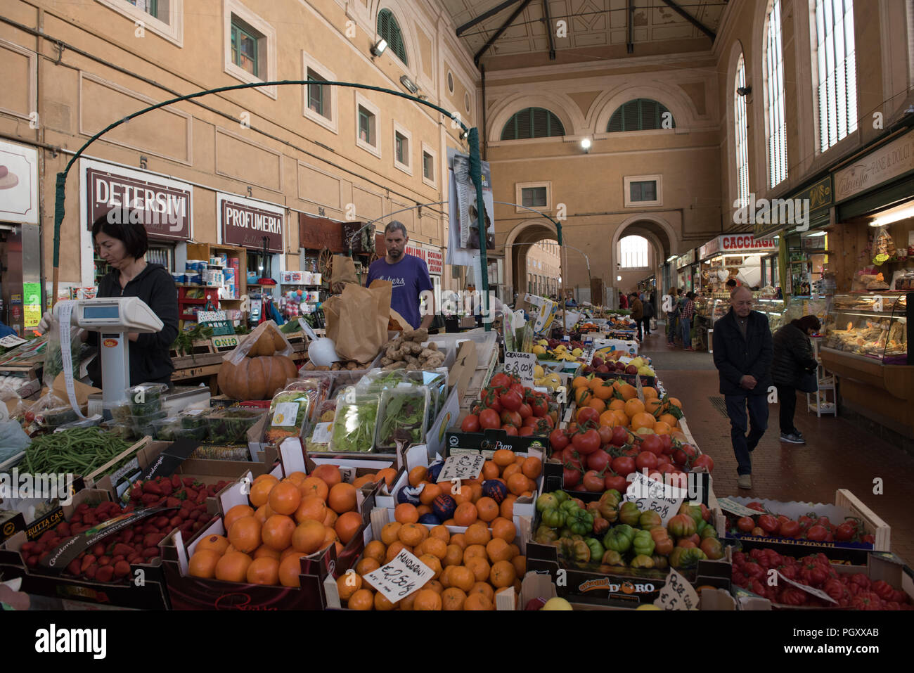 Central market inside, in the morning Stock Photo - Alamy