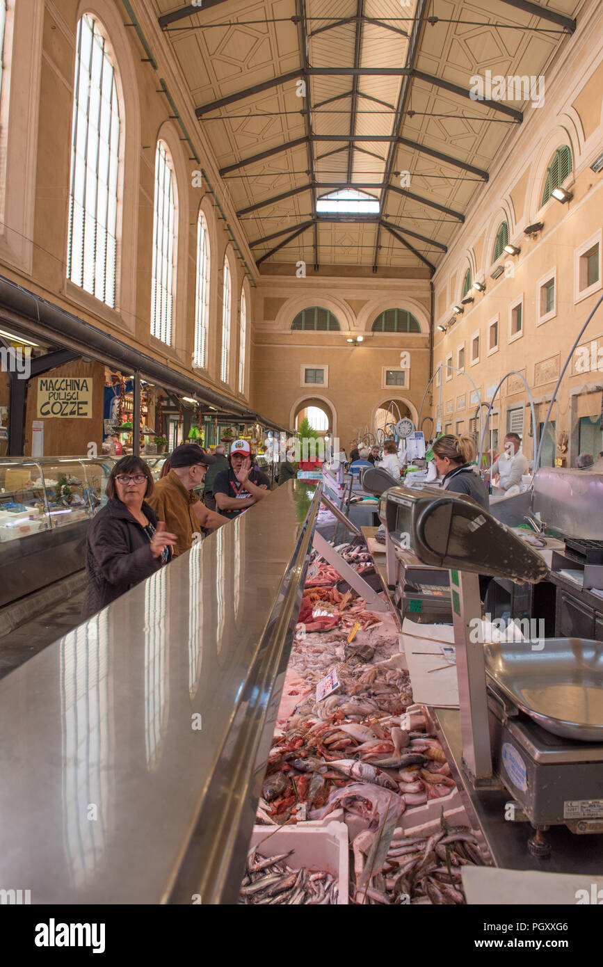 Central market inside, in the morning Stock Photo - Alamy