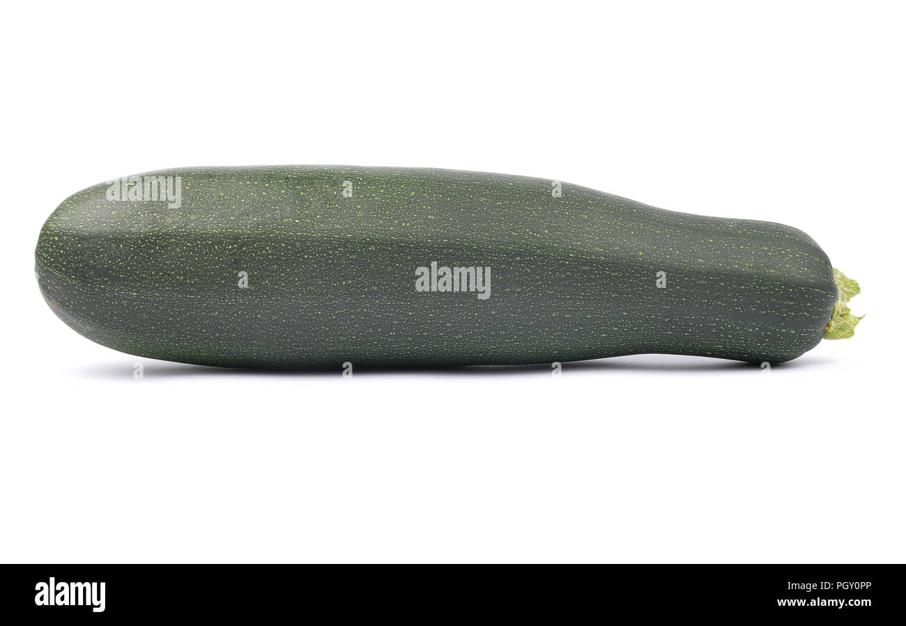 Zucchini on white background Stock Photo - Alamy