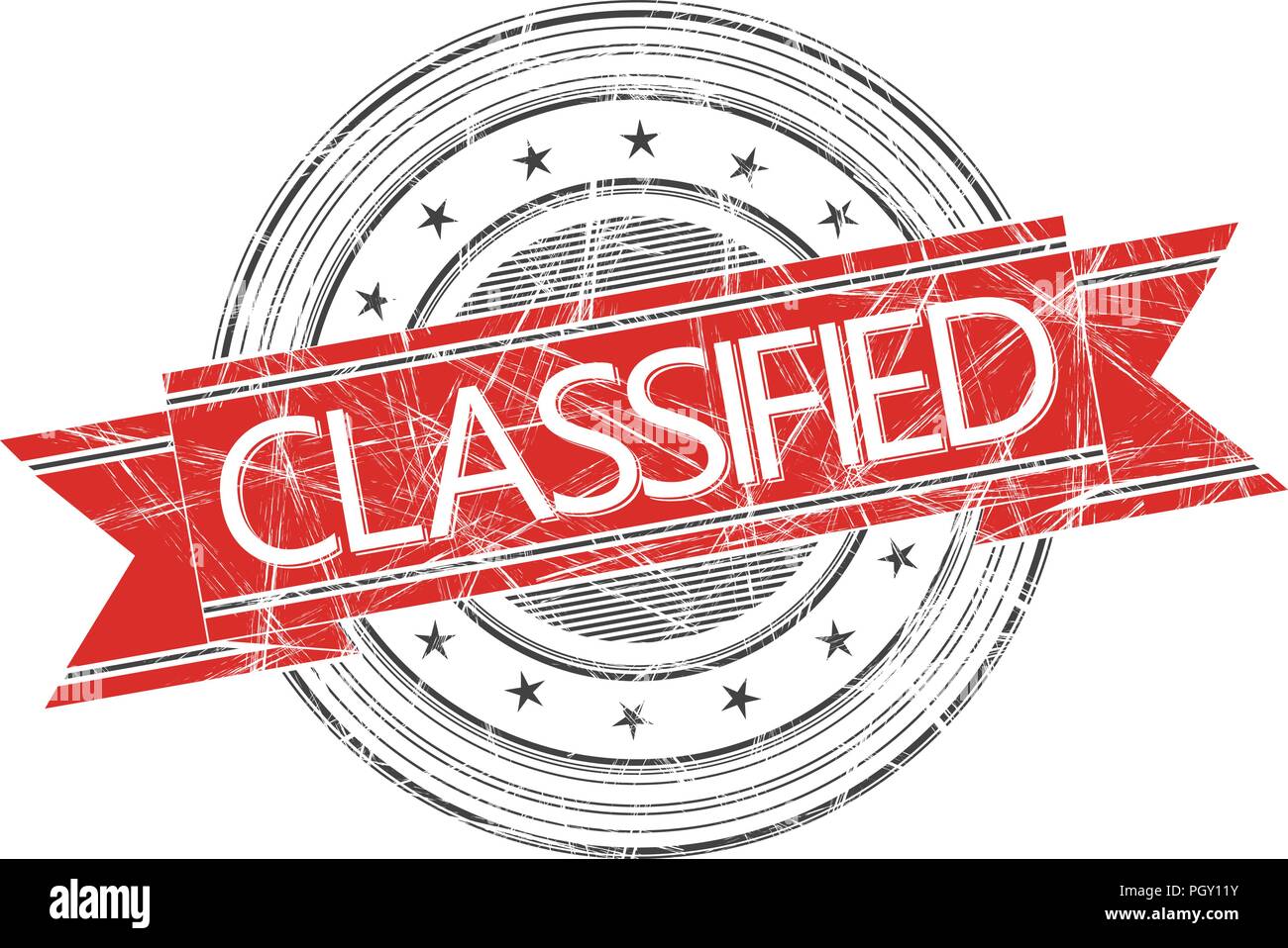 Classified grunge rubber stamp on white Stock Vector Image & Art - Alamy