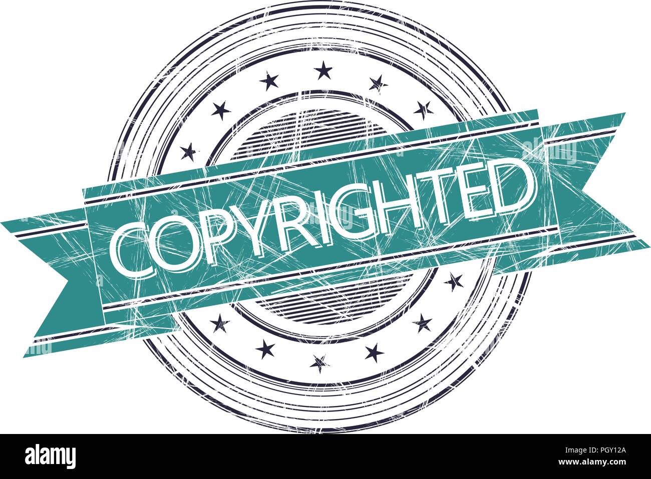 Copyrighted stamp Stock Vector Images - Alamy