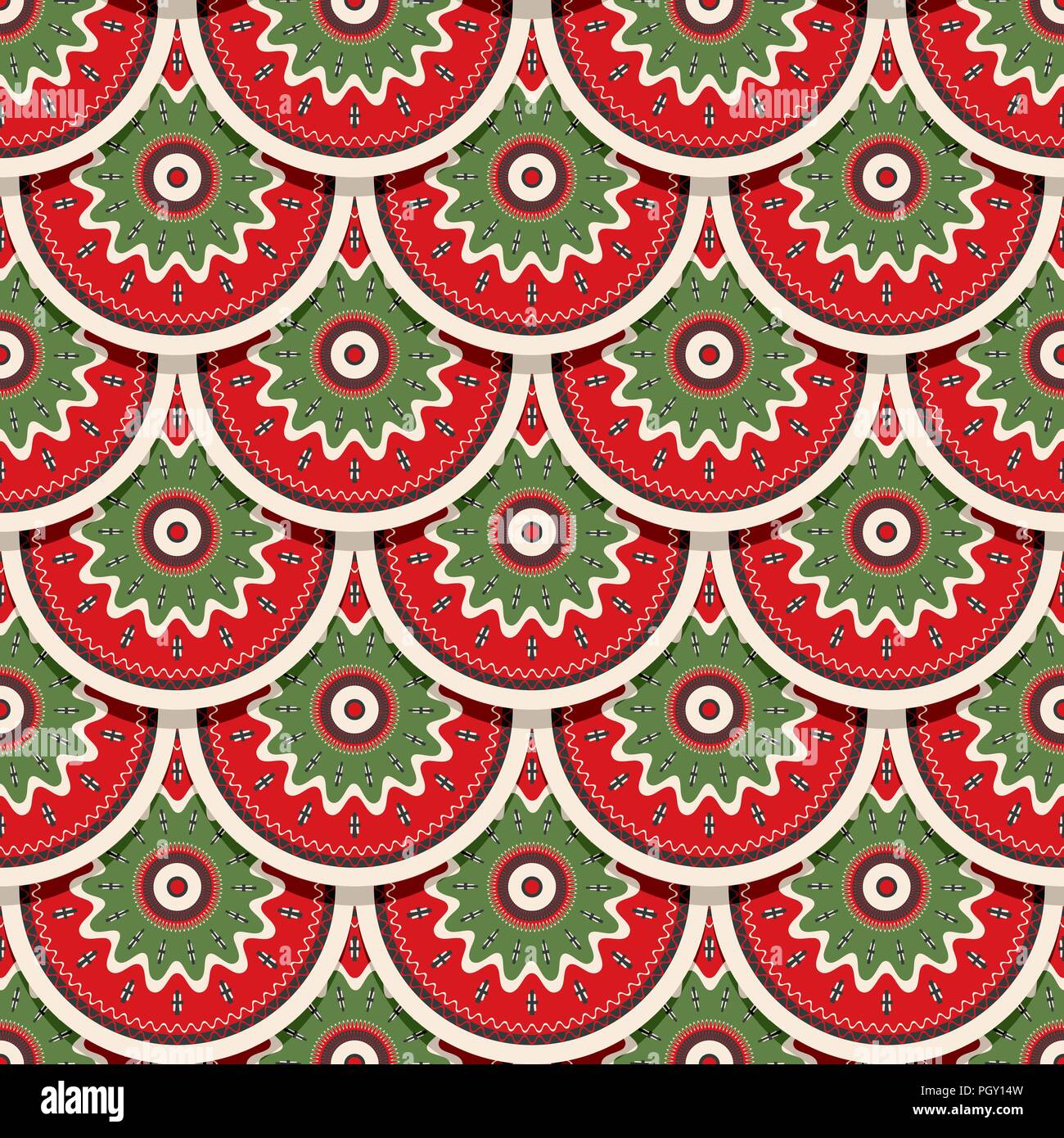 Decorative seamless pattern, vector illustration Stock Vector Image ...