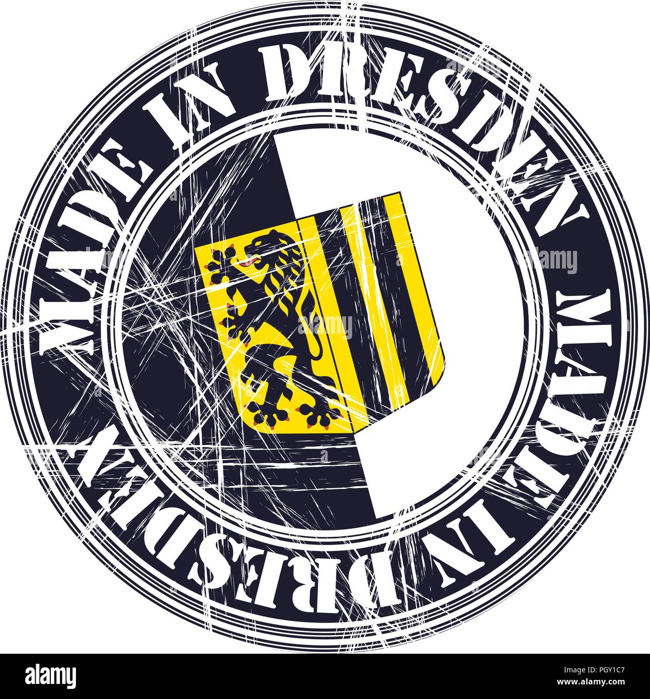 Dresden city vector grunge rubber stamp Stock Vector Image & Art - Alamy