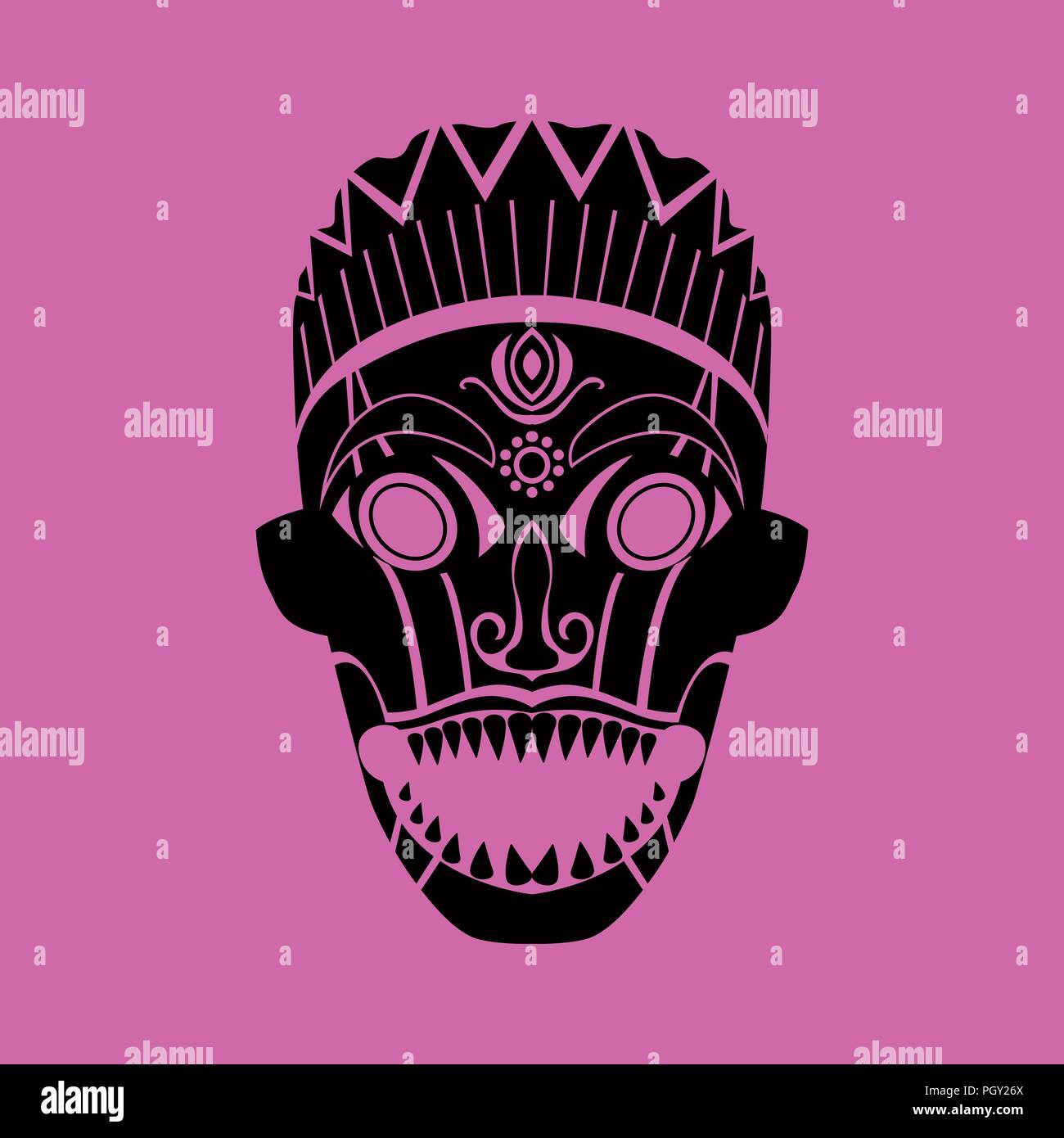 Tribal mask design, abstract art Stock Vector Image & Art - Alamy