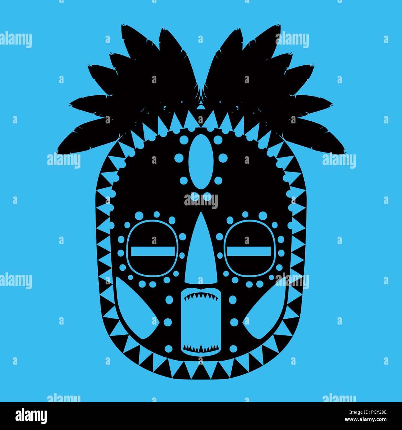 Tribal mask design, abstract art Stock Vector Image & Art - Alamy