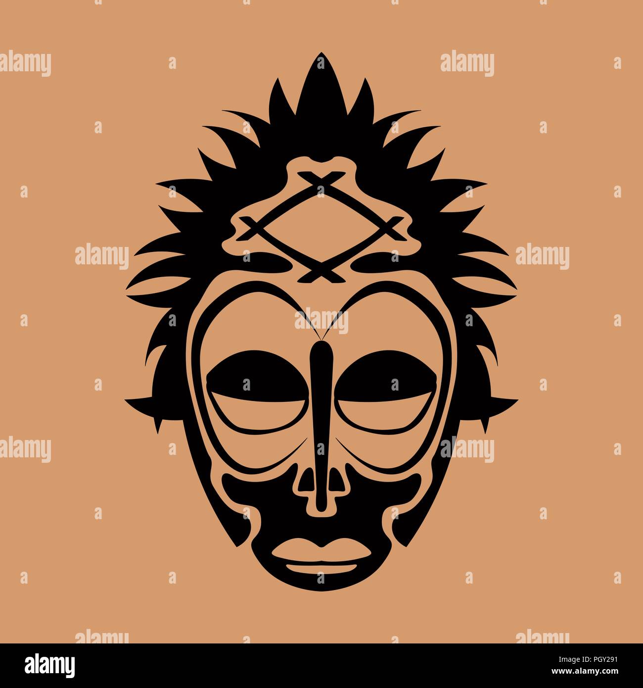 Face Tribal African Pattern