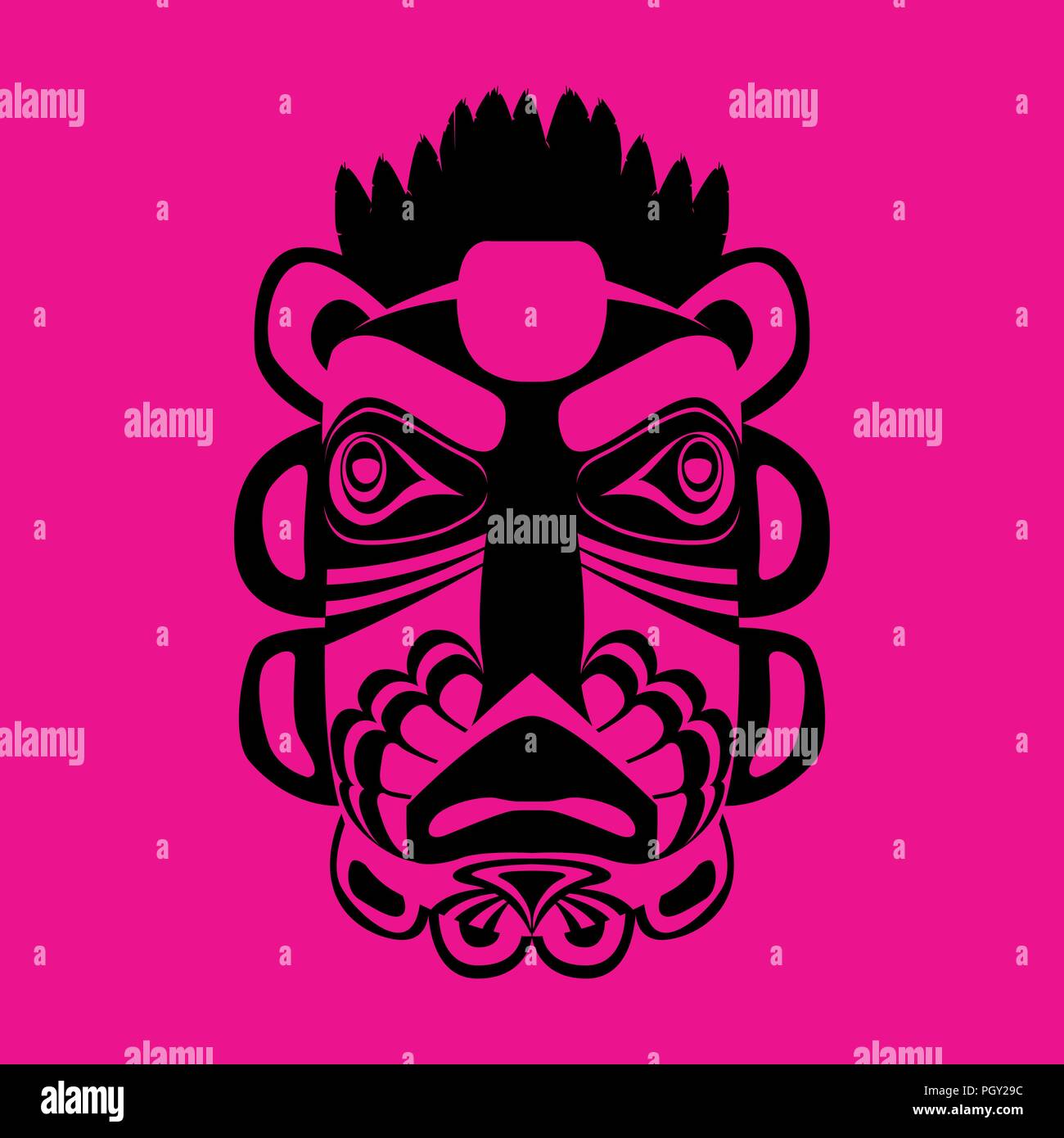 Tribal mask design, abstract art Stock Vector Image & Art - Alamy