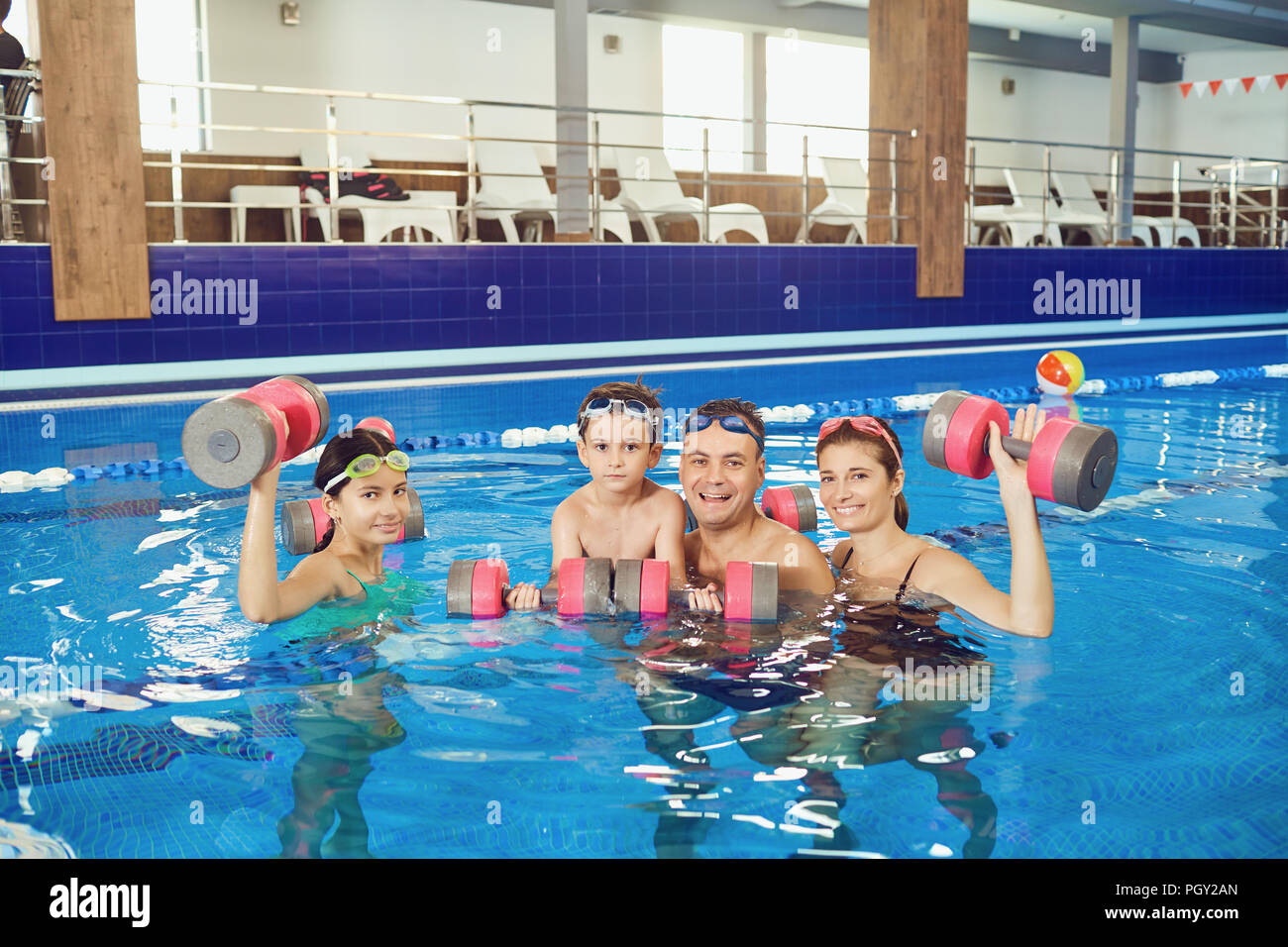 Indoor Pool Family High Resolution Stock Photography and Images - Alamy