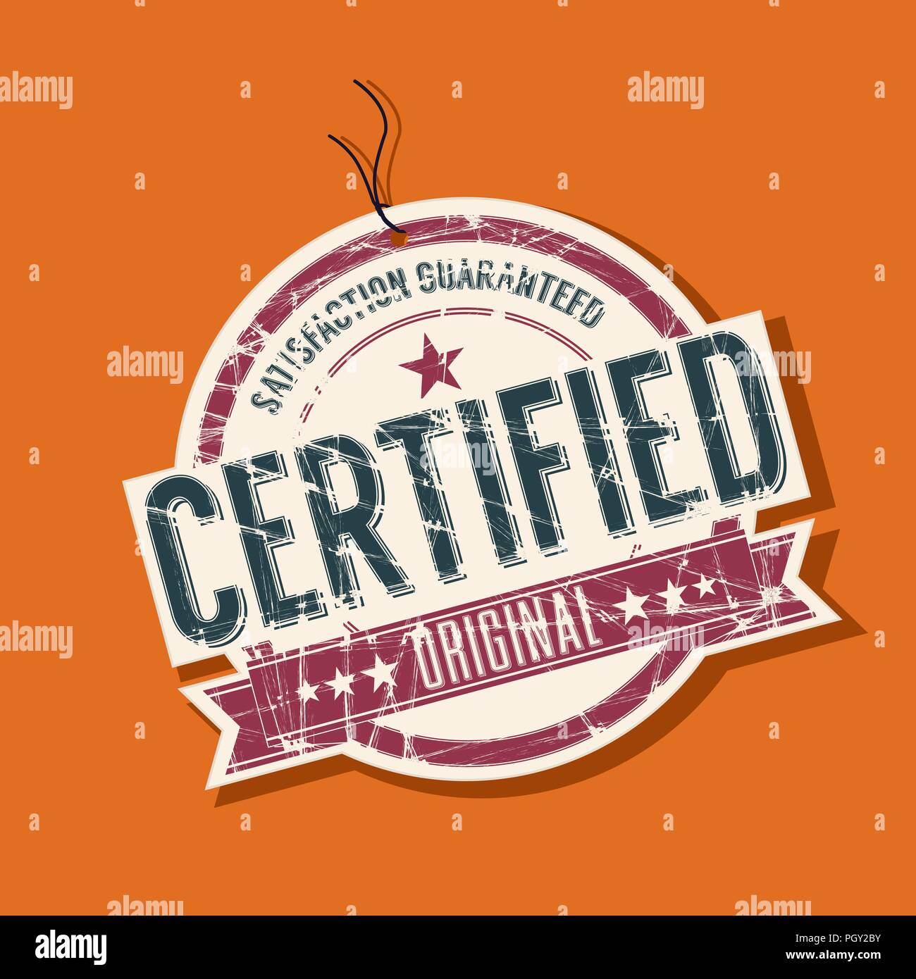 Certified product tag, vector Stock Vector Image & Art - Alamy