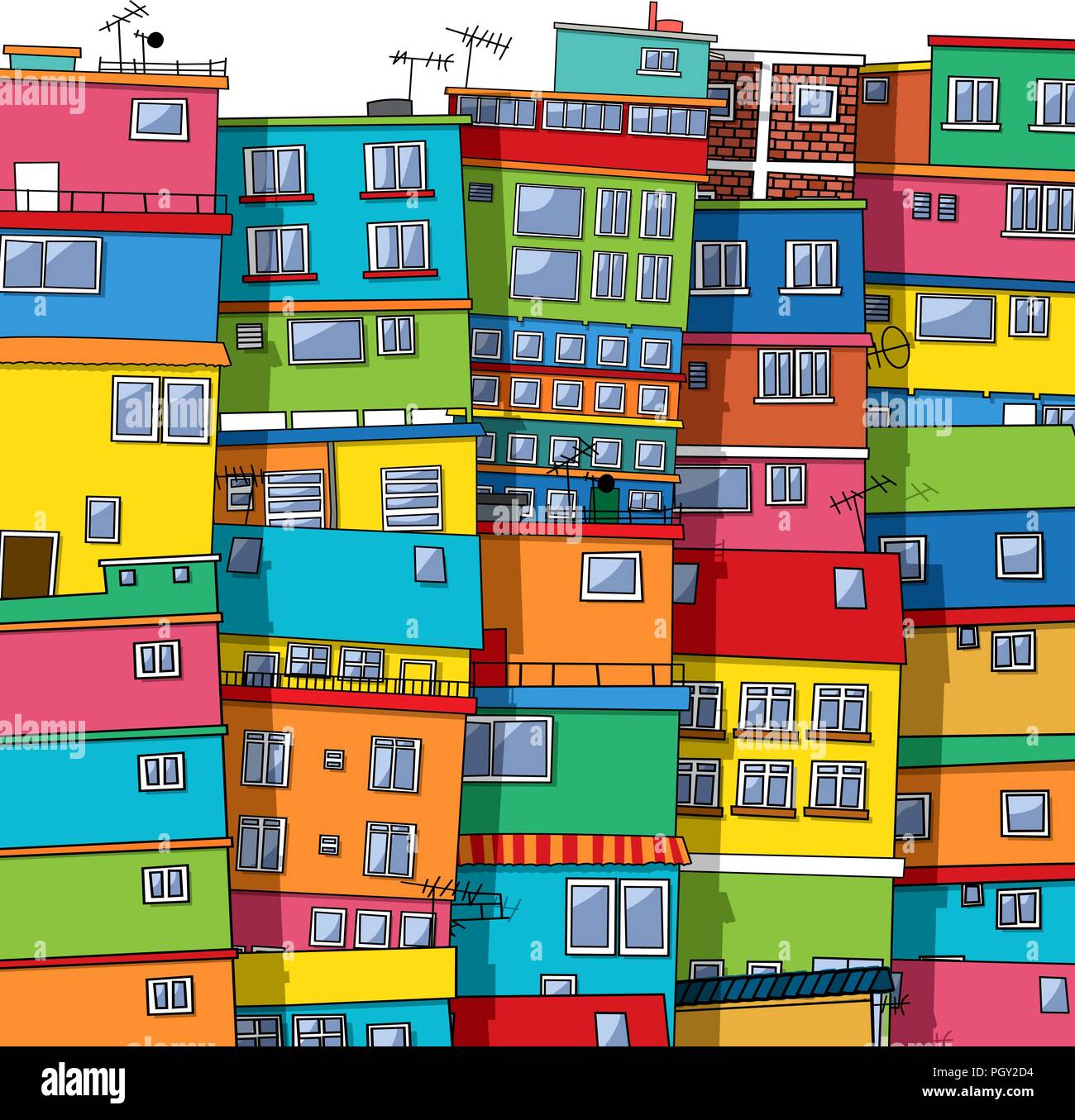 Brazilian favela icon, vector illustration Stock Vector Image & Art - Alamy