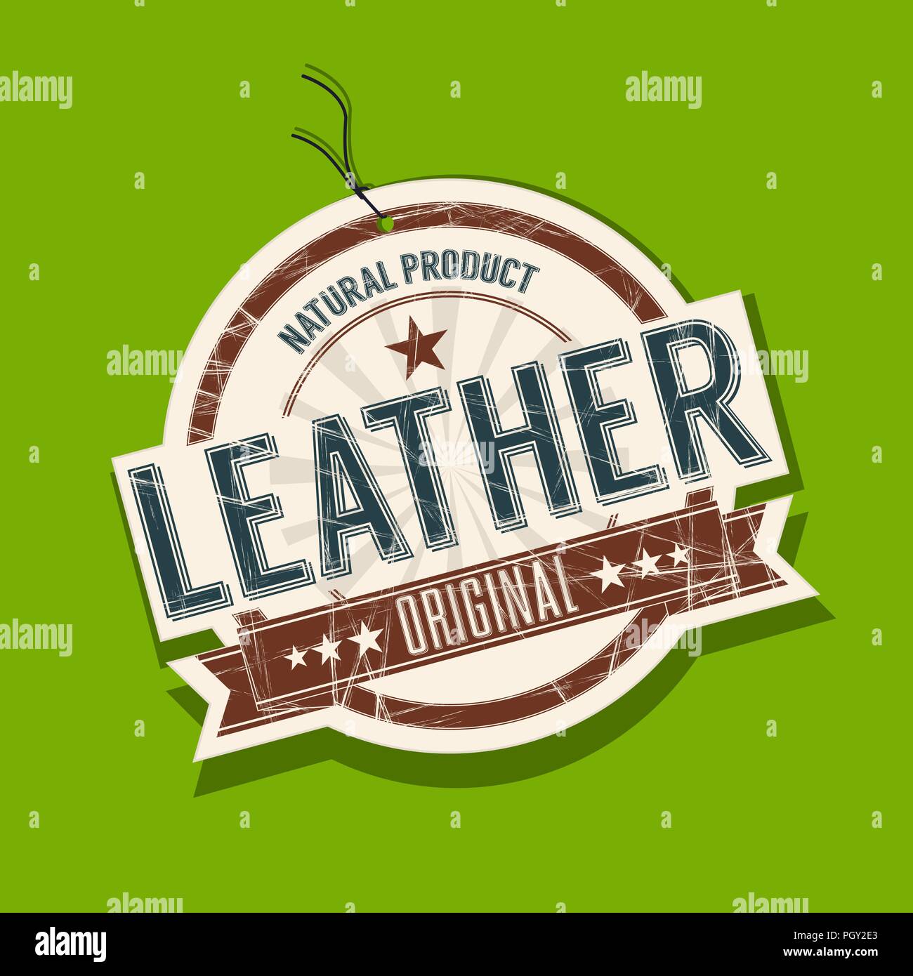 Leather original product tag, vector Stock Vector Image & Art - Alamy