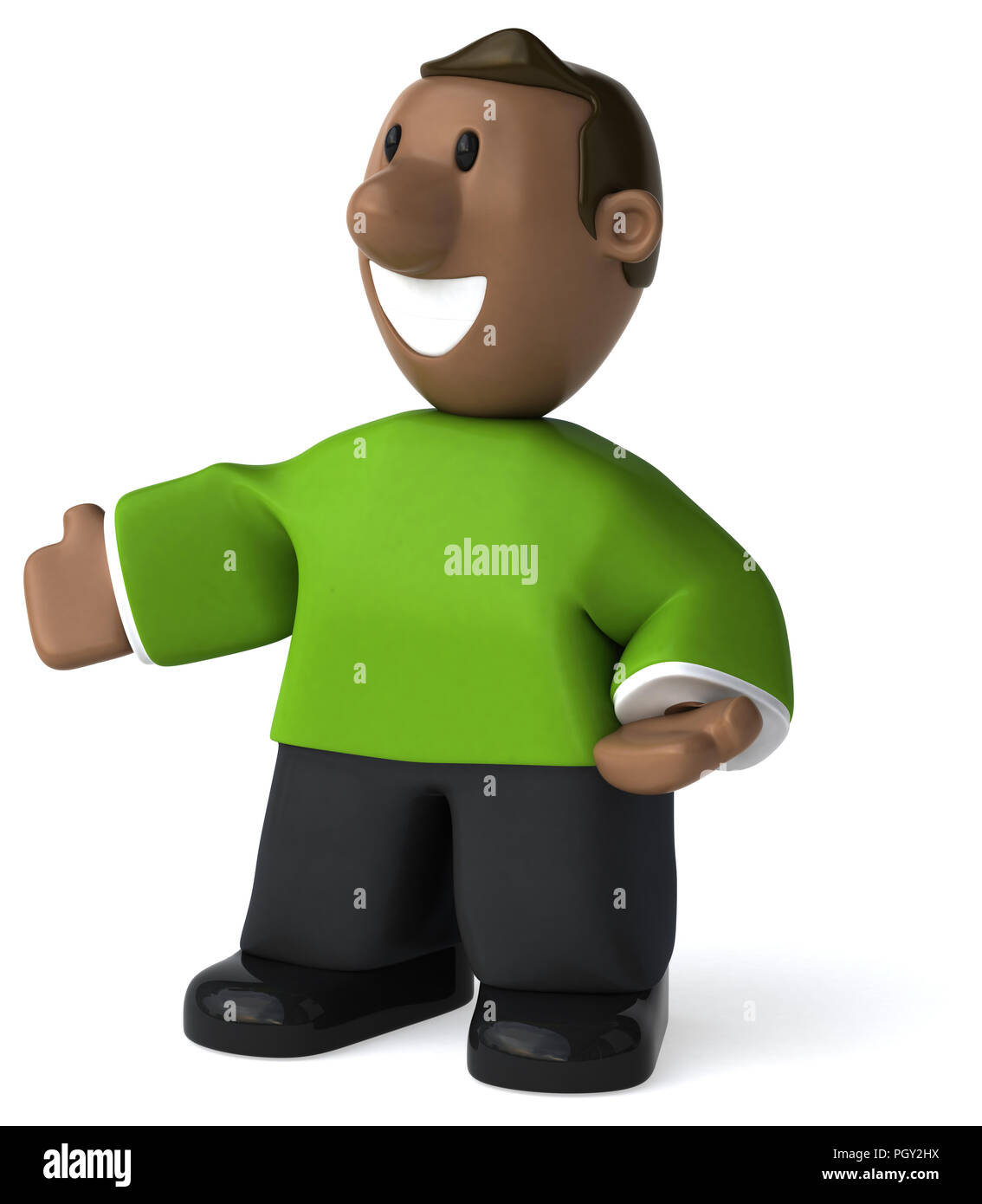 Cartoon guy - 3D Illustration Stock Photo - Alamy