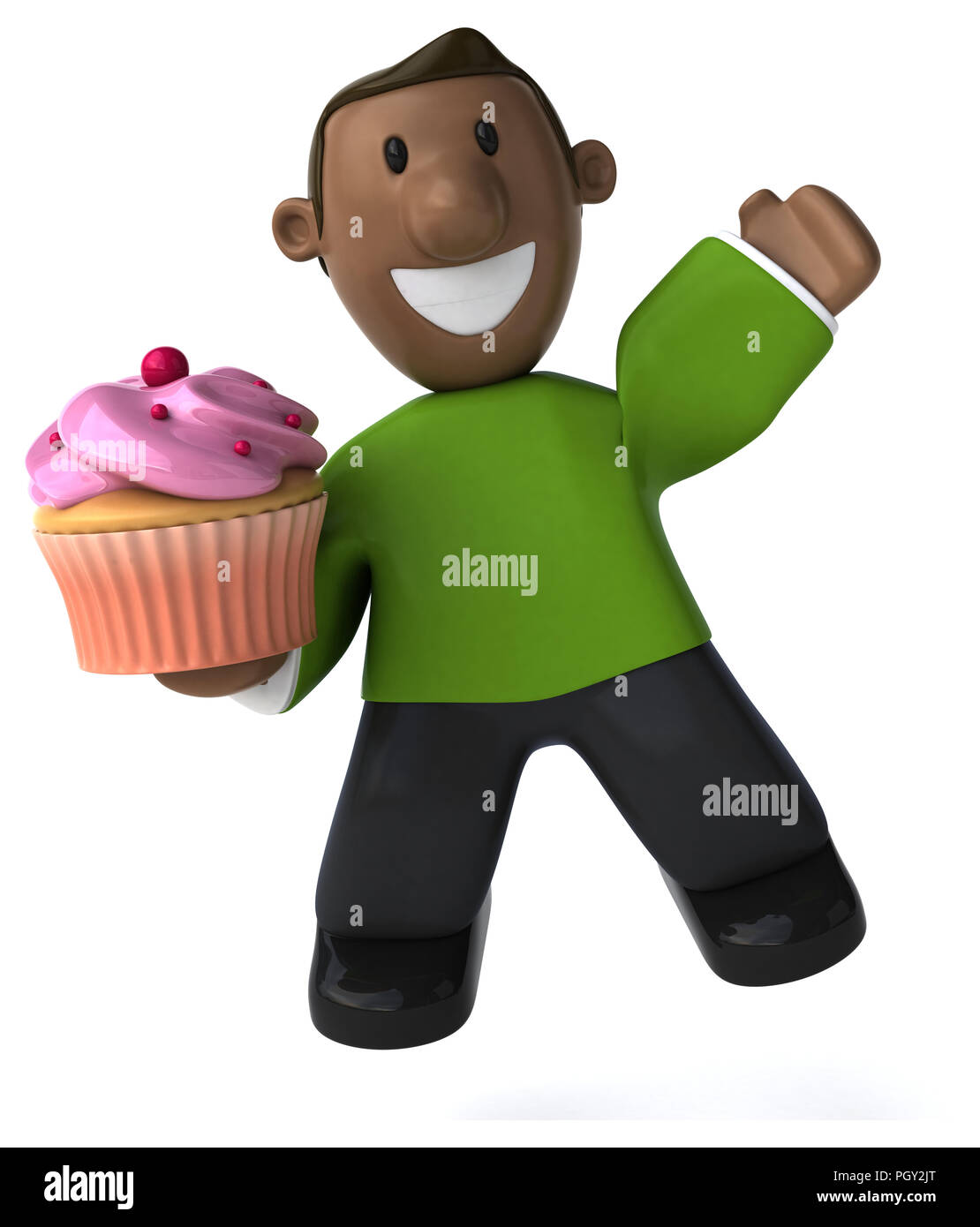 Cartoon guy - 3D Illustration Stock Photo - Alamy