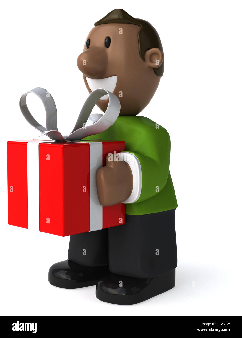 Cartoon guy - 3D Illustration Stock Photo - Alamy