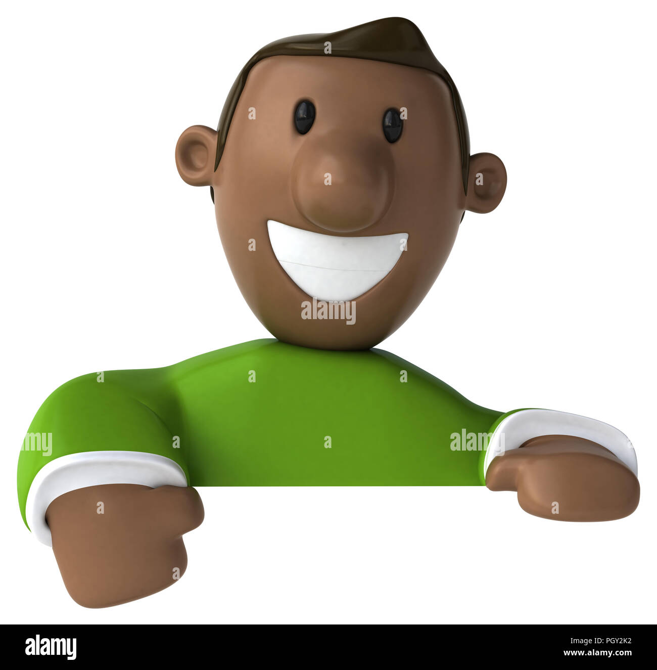 Cartoon guy - 3D Illustration Stock Photo - Alamy