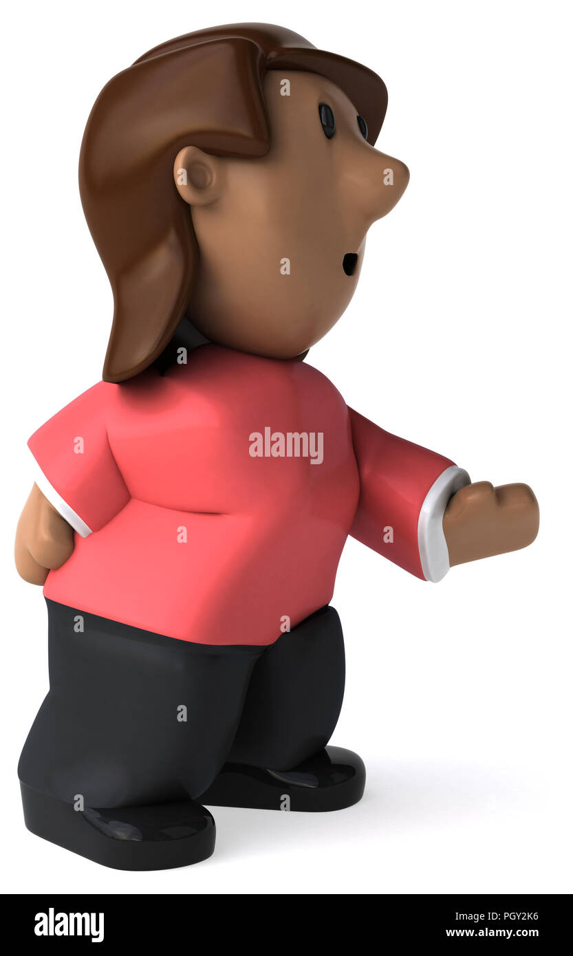 Cartoon woman - 3D Illustration Stock Photo - Alamy