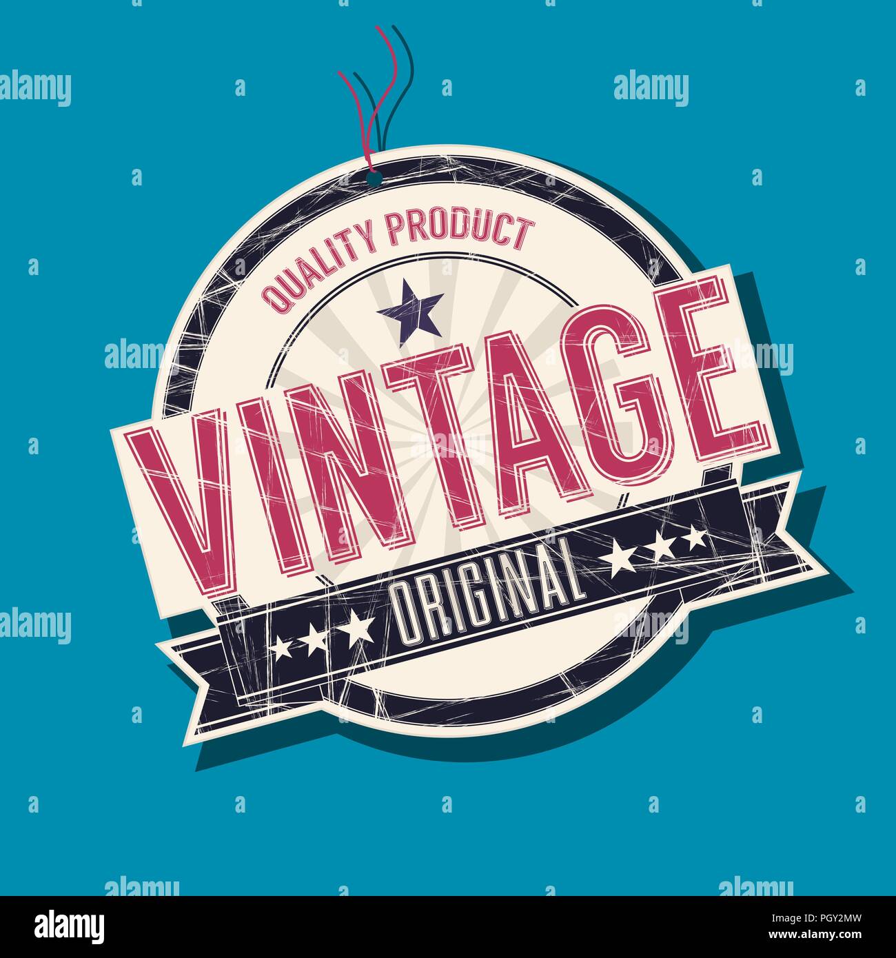 Vintage original product tag, vector Stock Vector Image & Art - Alamy