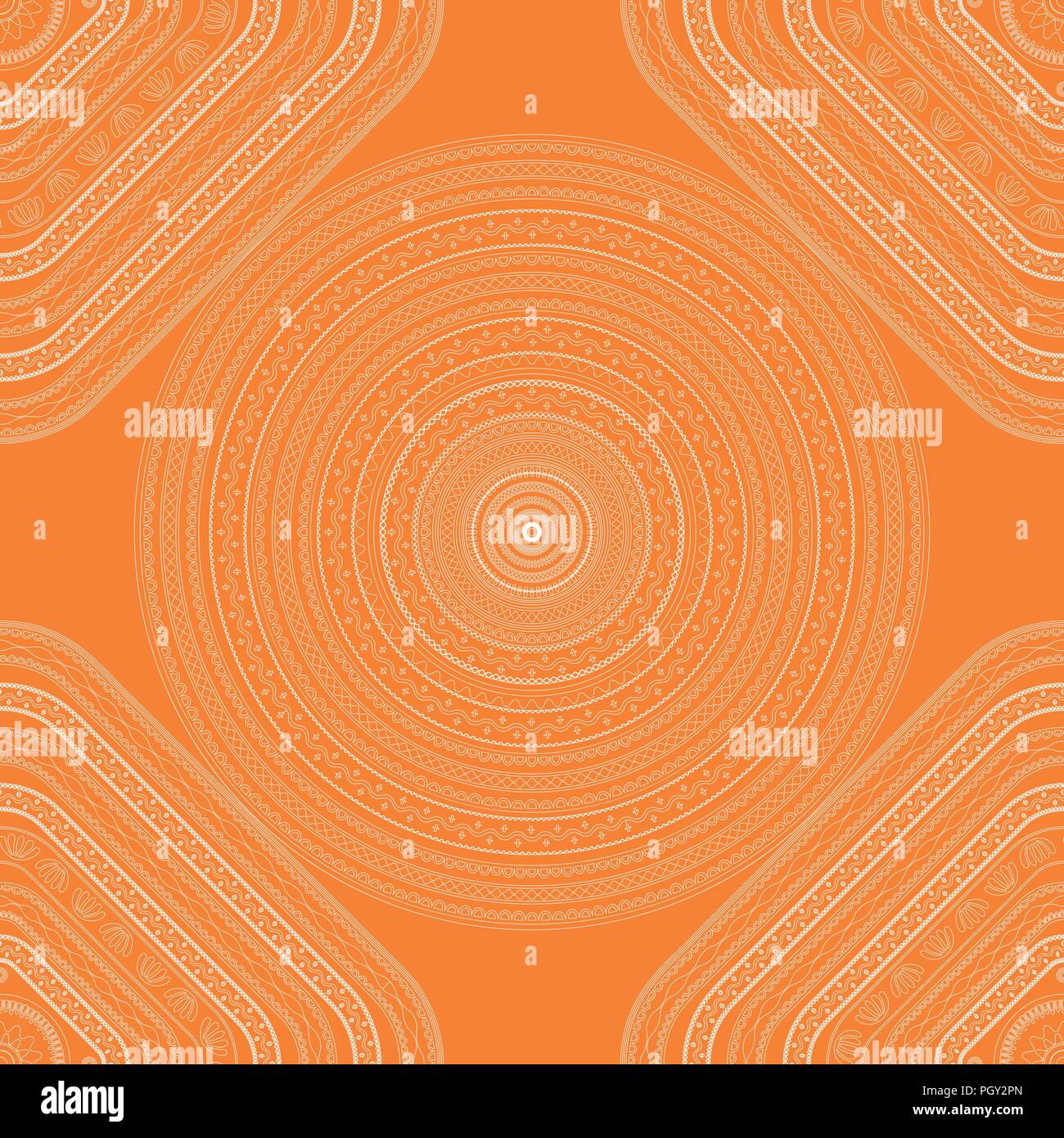 Seamless mandala pattern, vector illustration Stock Vector Image & Art ...