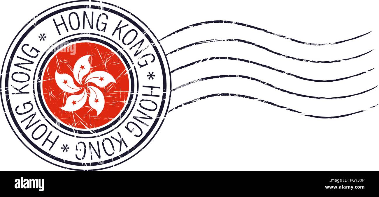 Postage mark hong kong Stock Vector Images - Alamy