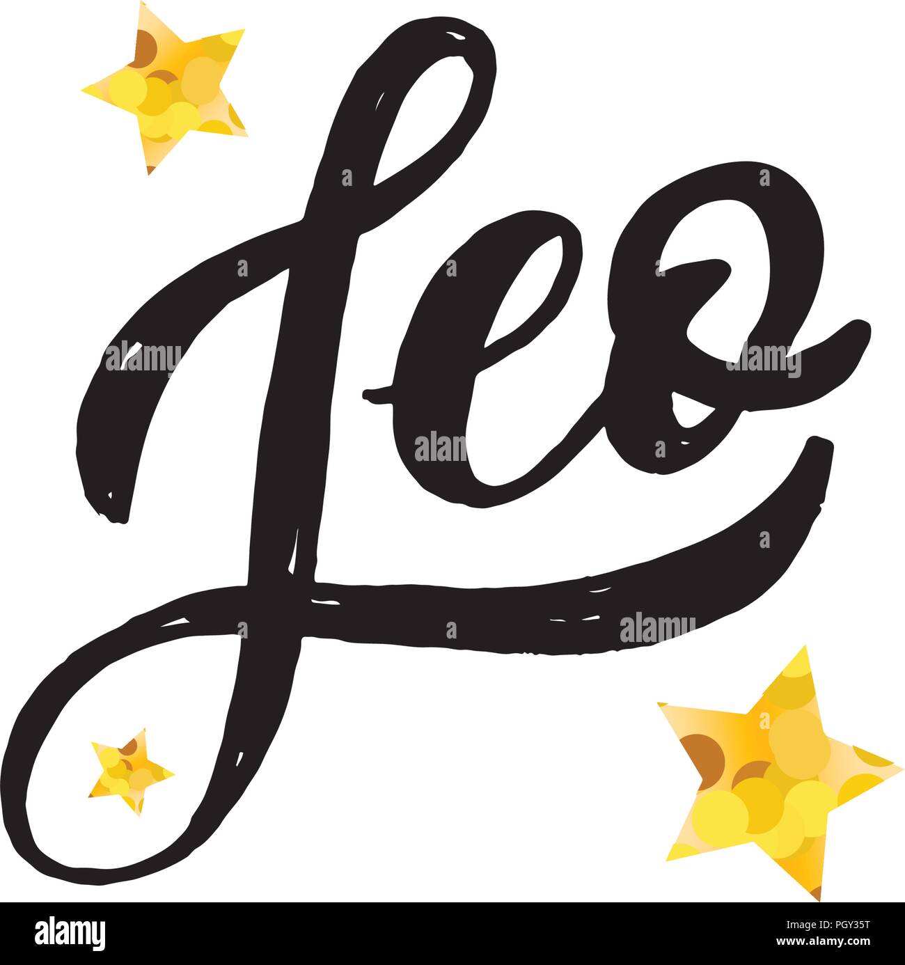 Drawing Leo Zodiac Sign Stock Photos & Drawing Leo Zodiac Sign Stock ...