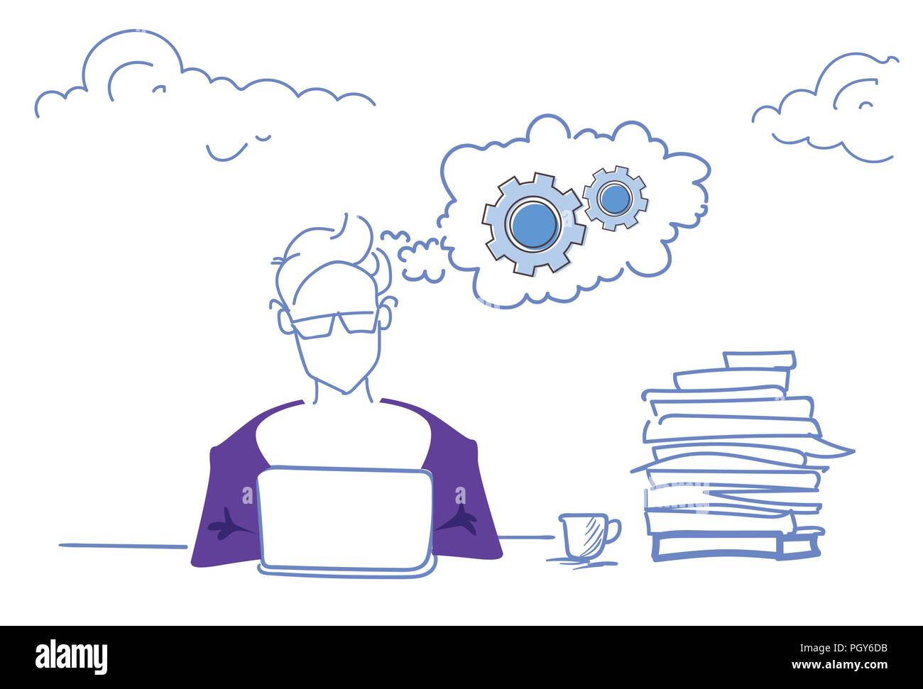 Procession processing Stock Vector Images - Alamy