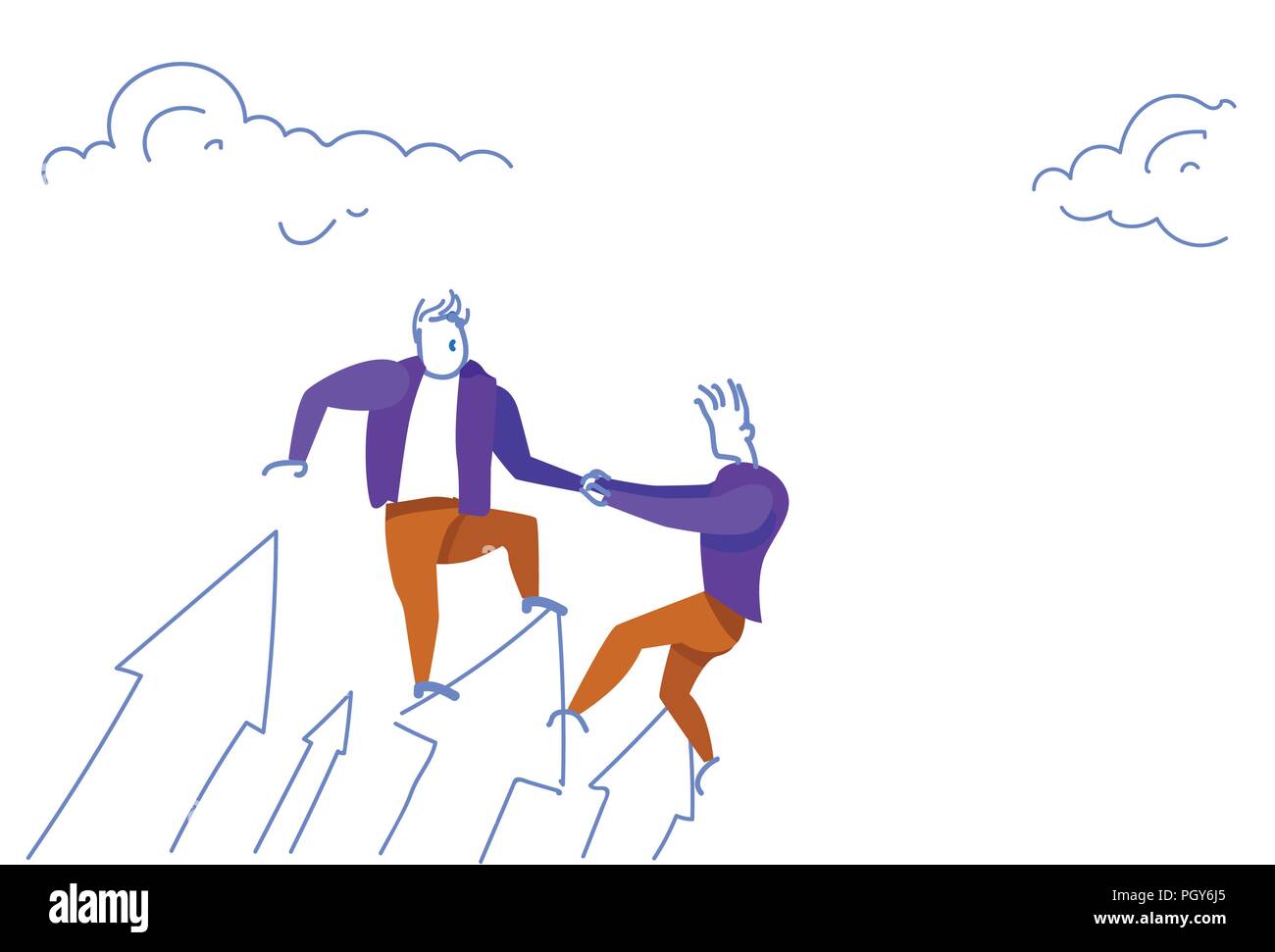 Helpful Person Cartoon