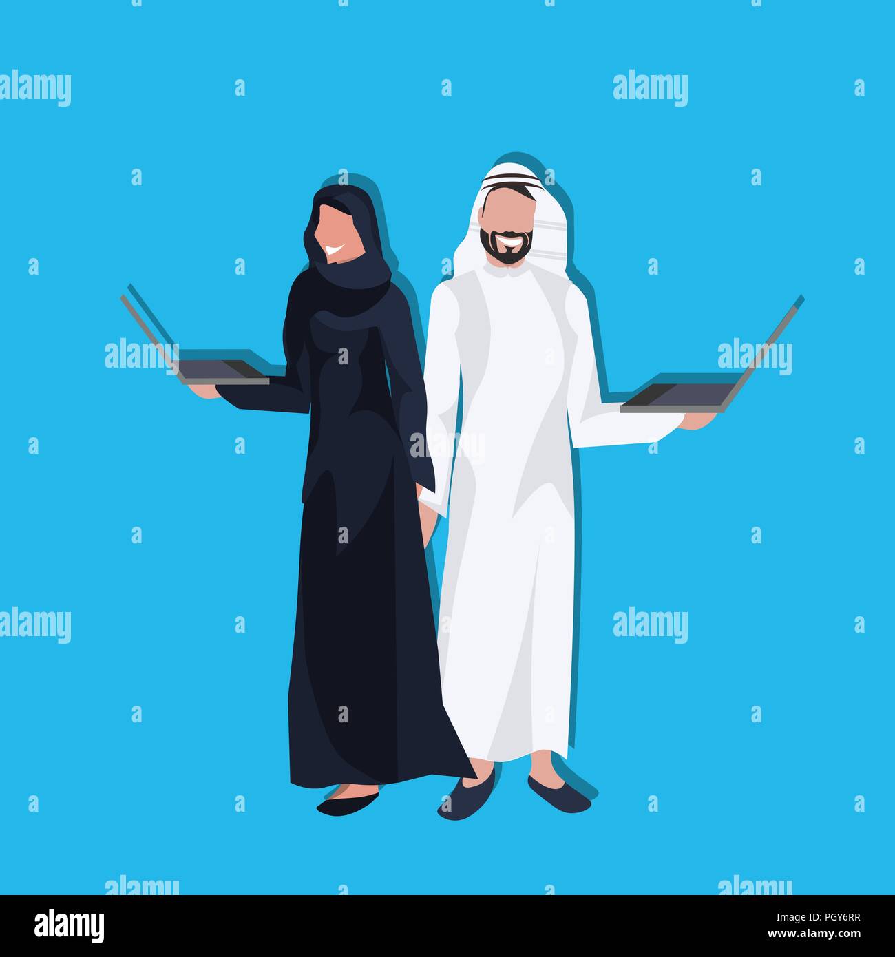 Laptop avatar woman man Stock Vector Images - Alamy