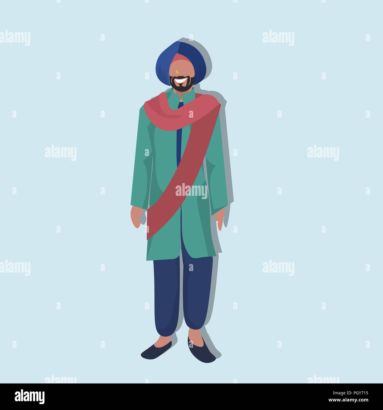 Traditional attire stand Stock Vector Images - Alamy