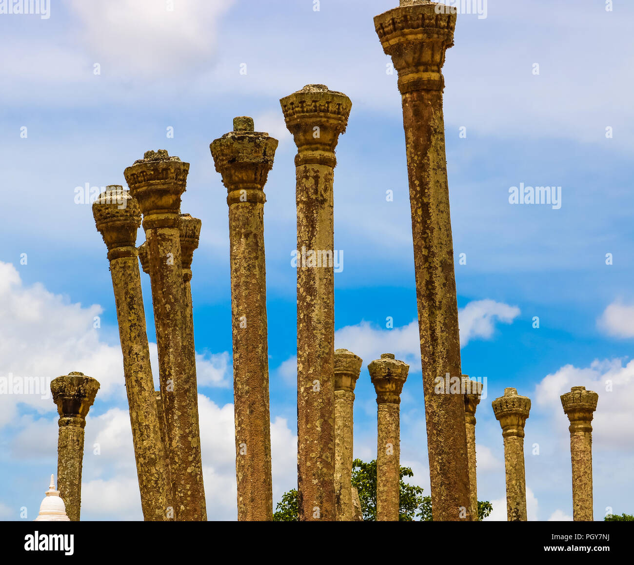 Stone Pillars in Thuparamaya Stock Photo - Alamy