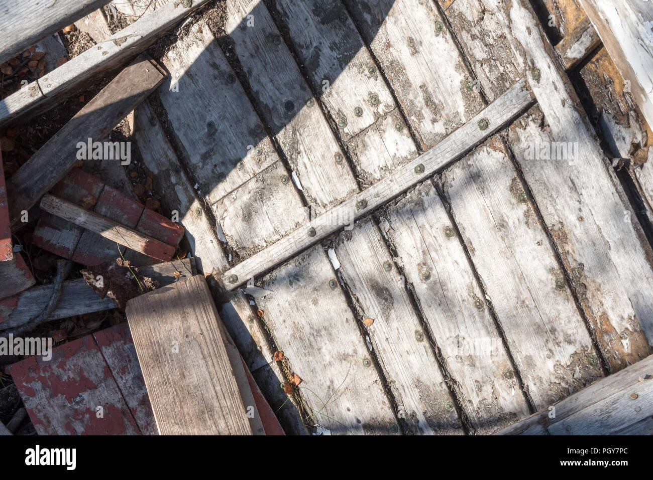 Closeup old wooden boat background hi-res stock photography and images ...
